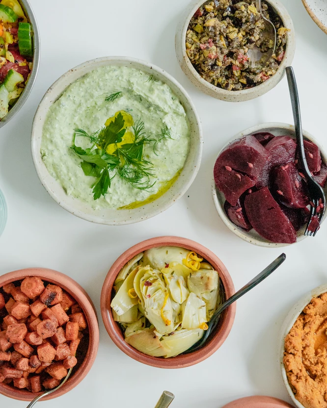 Green Goddess Whipped Feta - Nosh With Micah
